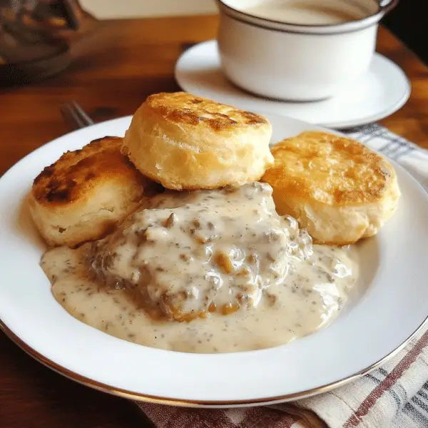 Biscuits and Gravy - Good Eats Home